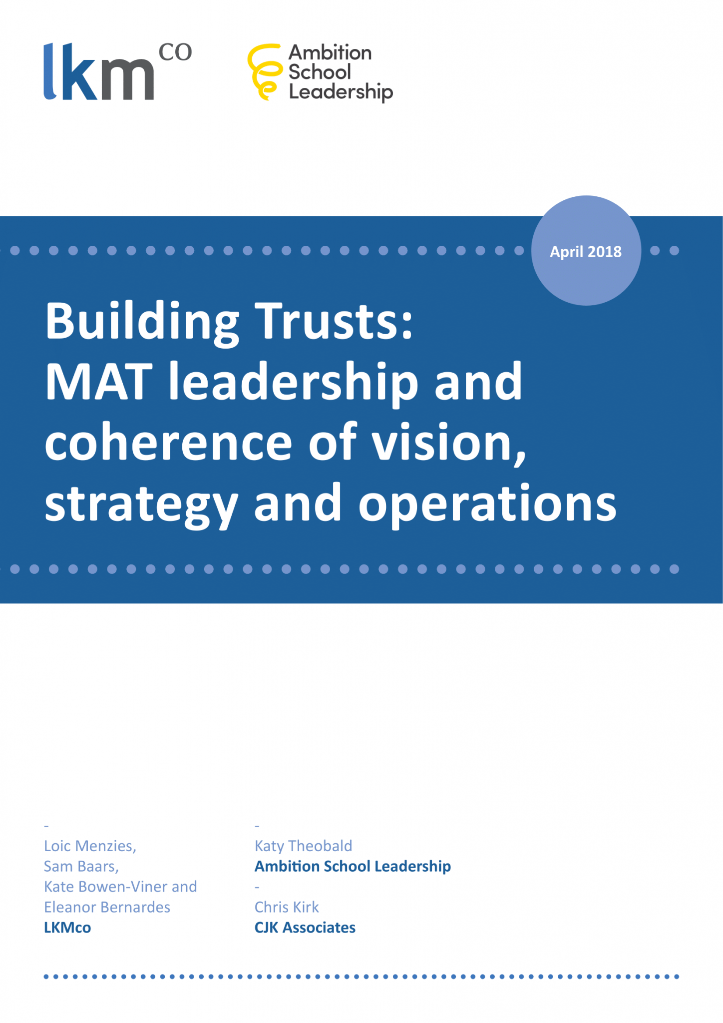 Building Trusts: How do you run a Multi-Academy Trust? - CfEY